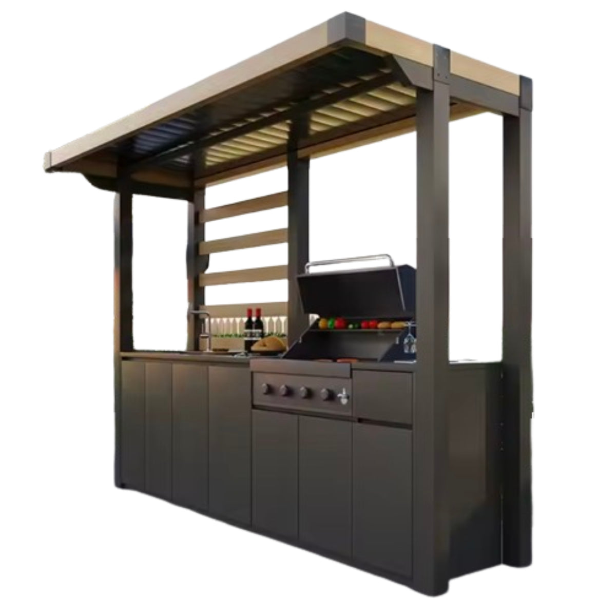 LuxeGrill 3000 Outdoor Kitchen — Essential Backyard Products
